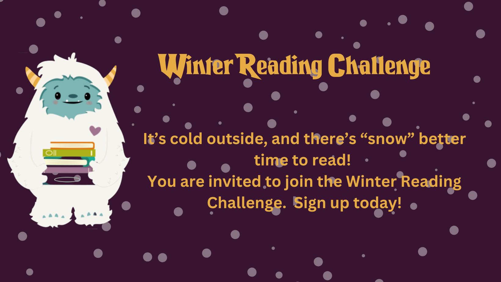 Elwood Public Library - Winter Reading Challenge Carousel
