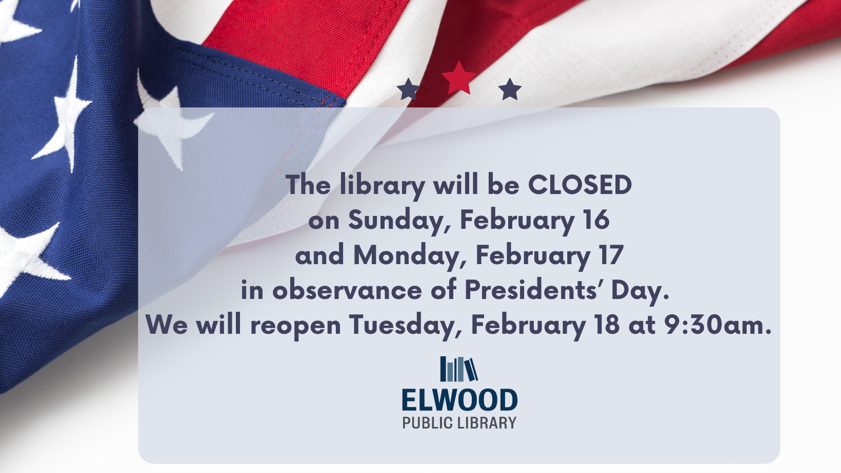 Elwood Public Library - President’s Day Carousel updated